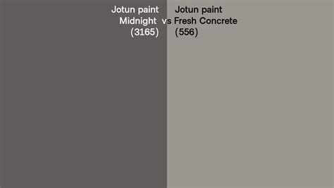 Jotun Paint Midnight Vs Fresh Concrete Side By Side Comparison