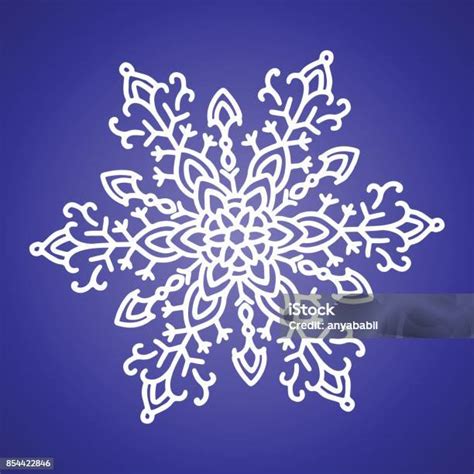 겨울 파란 배경에 백색 눈송이입니다 크리스마스 요소입니다 벡터 일러스트입니다 0명에 대한 스톡 벡터 아트 및 기타 이미지 0명 드로잉 디자인 Istock