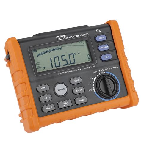 Probador De Aislamiento Digital Peakmeter Ms5205 Medidor De