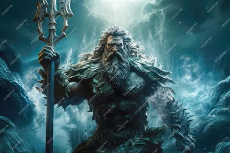 Premium Ai Image Poseidon Greek God Of The Sea And Earthquakes