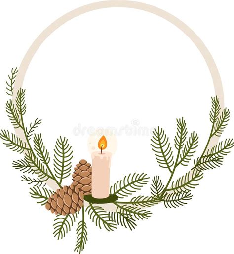Christmas Round Signboard Stock Vector Illustration Of Holiday 290696216