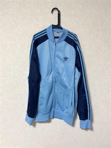 【used】80s Adidas Vintage Track Jacket 水色 メルカリ