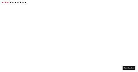 React Star Rating Forked Codesandbox