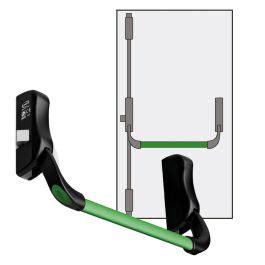 OMEC Emergency Exit Hardware Slave 3 Point Latch Panic Bar Kit Door Hardware