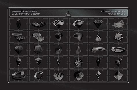 Mysterious 3d Shapes Behance