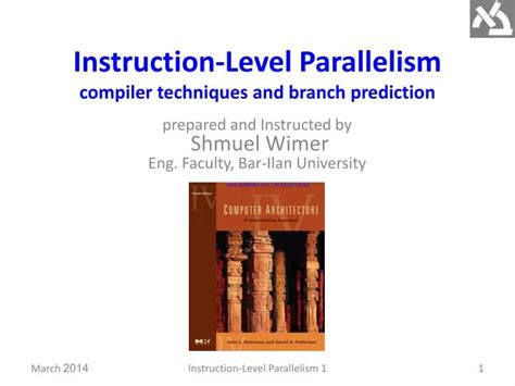 Ppt Instruction Level Parallelism Compiler Techniques And Branch Prediction Powerpoint