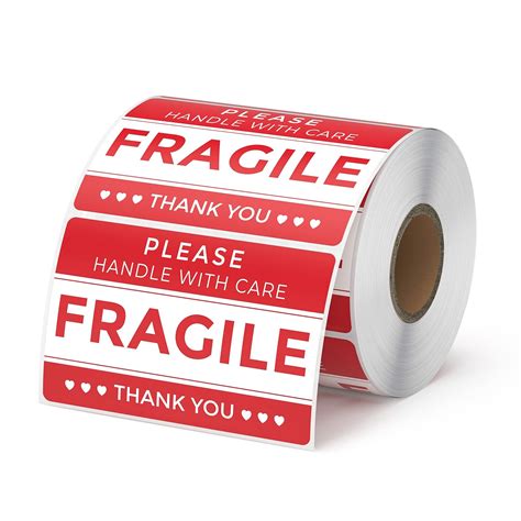 Buy MUNBYN X Fragile Stickers For Shipping Handle With Care Stickers Strong Self Adhesive