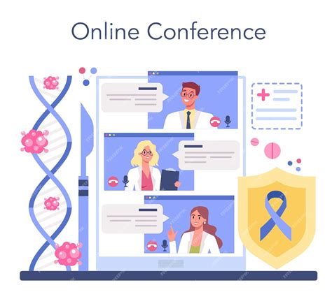 Premium Vector Professional Oncologist Online Service Or Platform