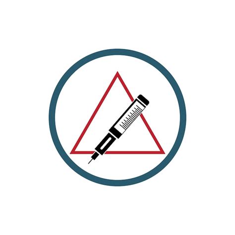 Premium Vector Insulin Injection Icon Illustration Simple Design