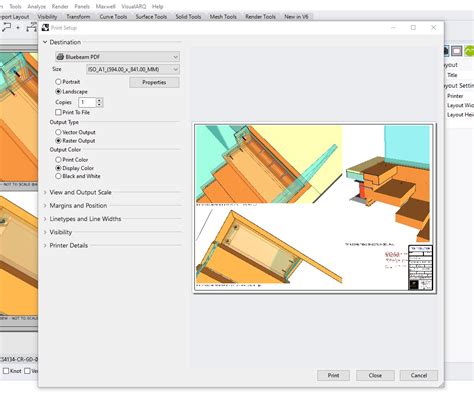 rhino 6 hatch printing problem visualarq mcneel forum