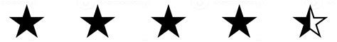 Five Star Sign 5 Star Rating Icon Symbol For Pictogram Apps Website