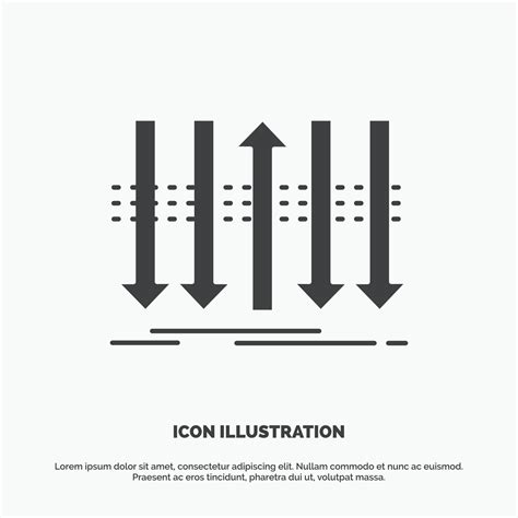 Arrow Business Distinction Forward Individuality Icon Glyph Vector Gray Symbol For Ui And