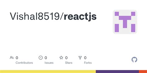 GitHub Vishal Reactjs