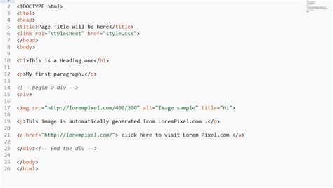 Html Code Skillshare Student Project