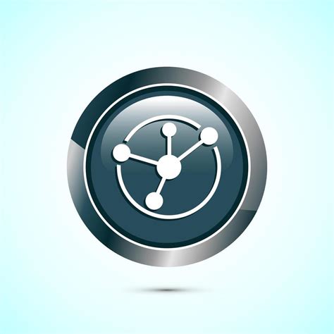 Data Science Icon Design Illustration Big Data Digital Tech Icon Gray Color Round Button
