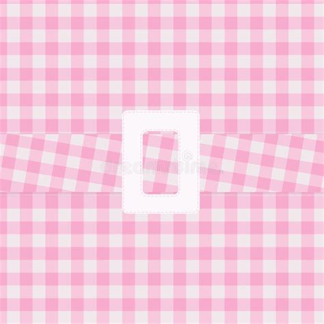 Pink Checkered Pattern For Clothes With A White Belt Pattern For Doll