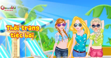 Game Thời Trang Tiệc Bơi Princesses At Pool Party Game Vui