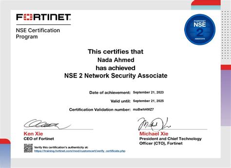 Nada Ahmed On Linkedin Informationsecurity Networksecurity Nse2 Fortinet