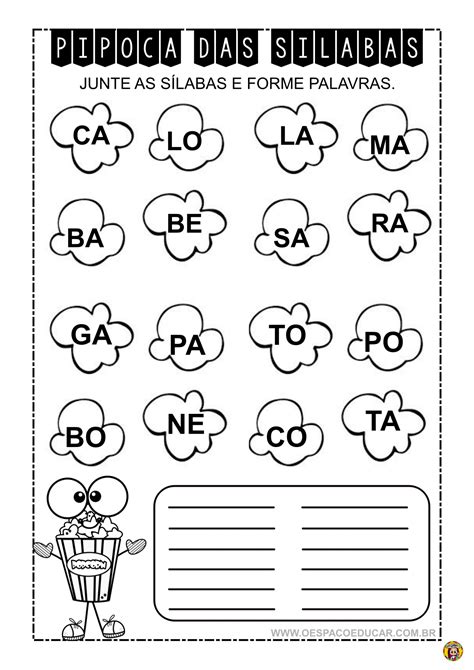 Cartelas De Silabas Simples Para Imprimir