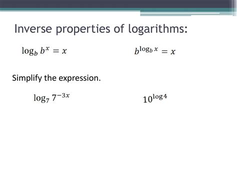 Logarithms And Logarithmic Functions Ppt Download