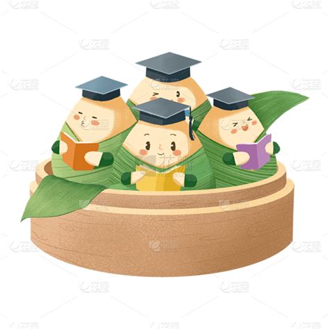 卡通感端午节粽子元素贴纸