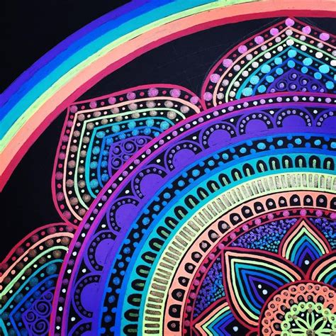 Beautiful Rainbow Mandala Artwork