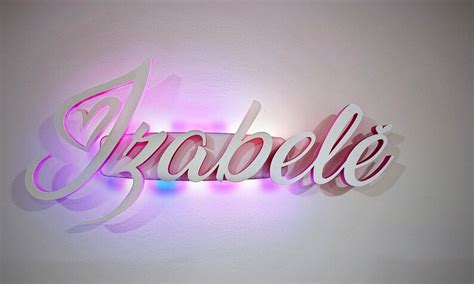 Custom Name Sign Personalized 3d Printed Name Sign Led Sign Name