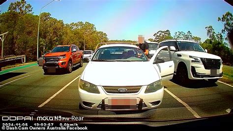 Shocking Scenes As Wild Road Rage Brawl Is Captured On Dashcam In