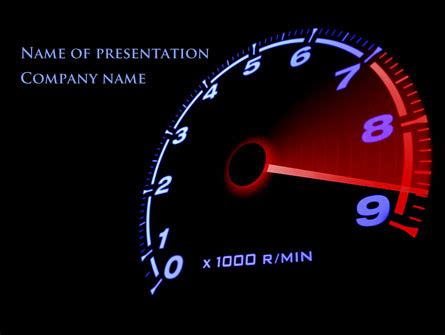 Tachometer Presentation Template For PowerPoint Google Slides And Keynote PPT Star