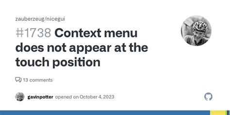 Context Menu Does Not Appear At The Touch Position · Issue 1738