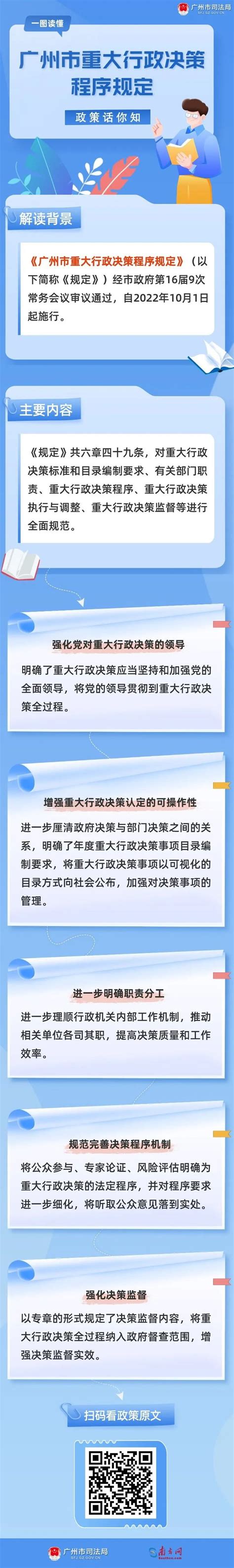 一图读懂丨广州修订重大行政决策程序规定