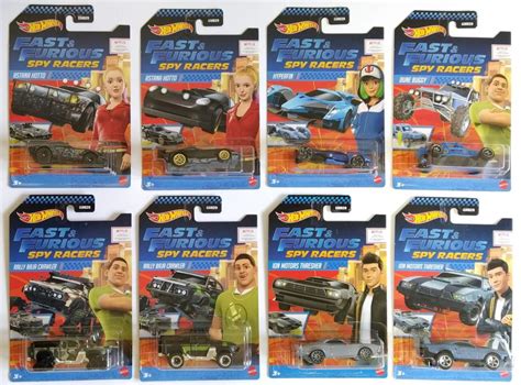Hot Wheels Fast And Furious Spy Racers Lot 8 Models Gnn29
