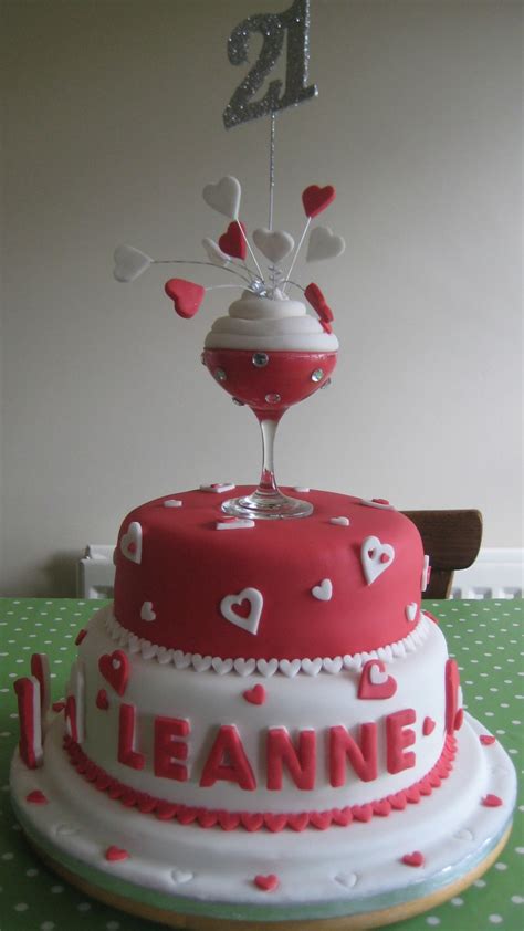 Champagne 21st Birthday Cake