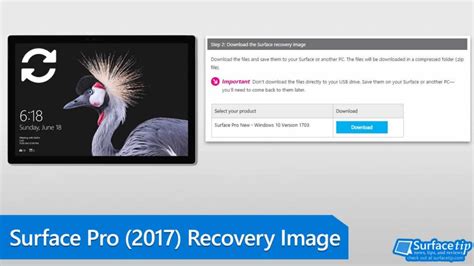 How To Download Surface Pro Recovery Image SurfaceTip