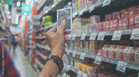 depict consumers scanning qr codes on product packaging to verify