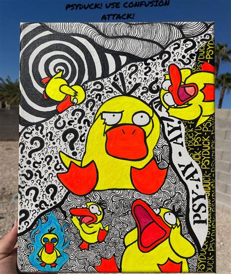 Psyduck Use Confusion Attack R Pokemonart