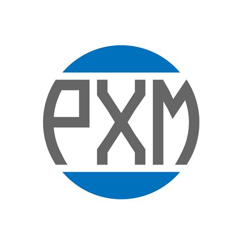 Pxm Letter Logo Design On White Background Pxm Creative Initials