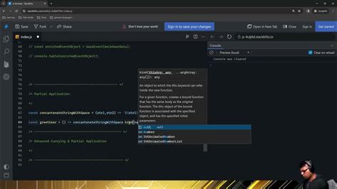 partial application using the function bind method in javascript youtube