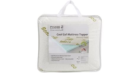 Phase 2 Bamboo Cool Gel Mattress Topper White Reviews Productreview