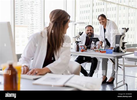 Three Scientists Hi Res Stock Photography And Images Alamy