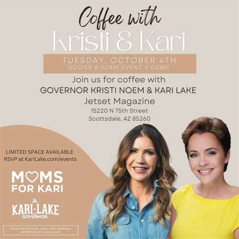Kari Lake On Twitter I Am Delighted To Be Joined By KristiNoem At