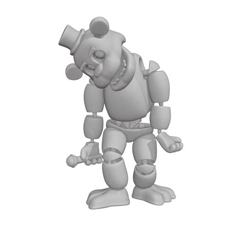 3d File Fnaf Five Nights At Freddys Golden Freddy 🎃・3d Printing Idea