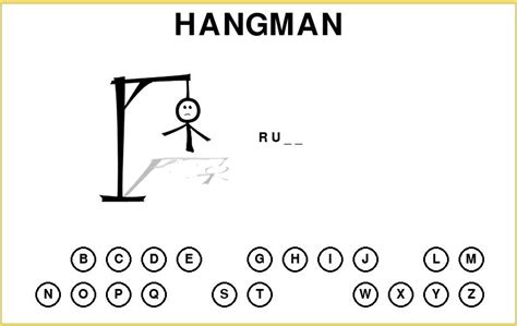 Hangman Game With Gui Using Pygame In Python With Source Code Sourcecodester