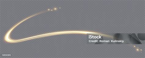 황금빛 소용돌이 광속 모션 효과 가벼운 흔적 반짝이는 물결 모양의 길 벡터 곡선에 대한 스톡 벡터 아트 및 기타 이미지 곡선 금색 돌기 Istock