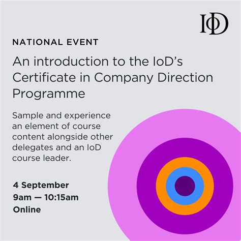Institute Of Directors Iod On Linkedin Introduction To Iods