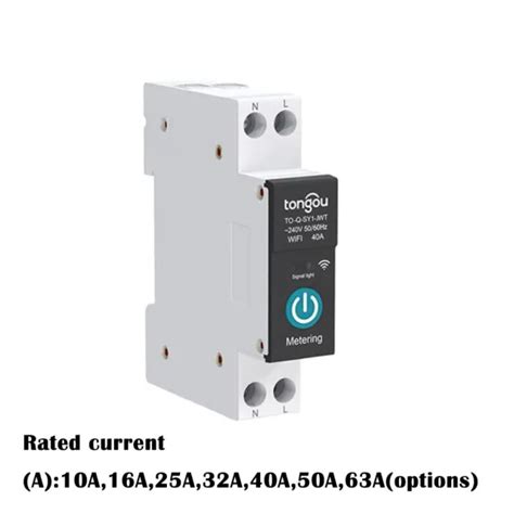 DIN RAIL WIFI Disjoncteur Avec T L Commande Et Interrupteur De