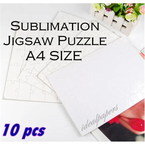 10 Pcs Sublimation Puzzle A4 Size Jigsawpuzzle Lazada Ph