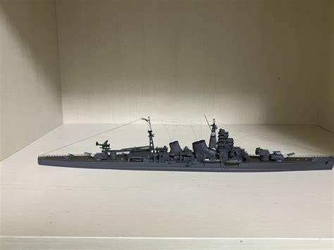 Yahooオークション 1700 日本 重巡洋艦 青葉 完成品