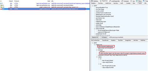 C Error Azure B2c Create User By Post Method From Web Application