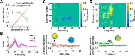 θ Band And β Band Neural Activity Reflects Independent Syllable Tracking And Comprehension Of